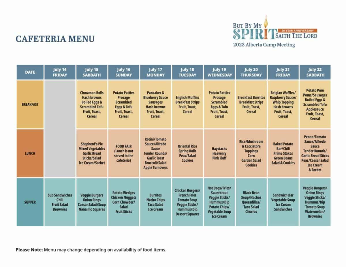 Cafeteria | Alberta Camp Meeting