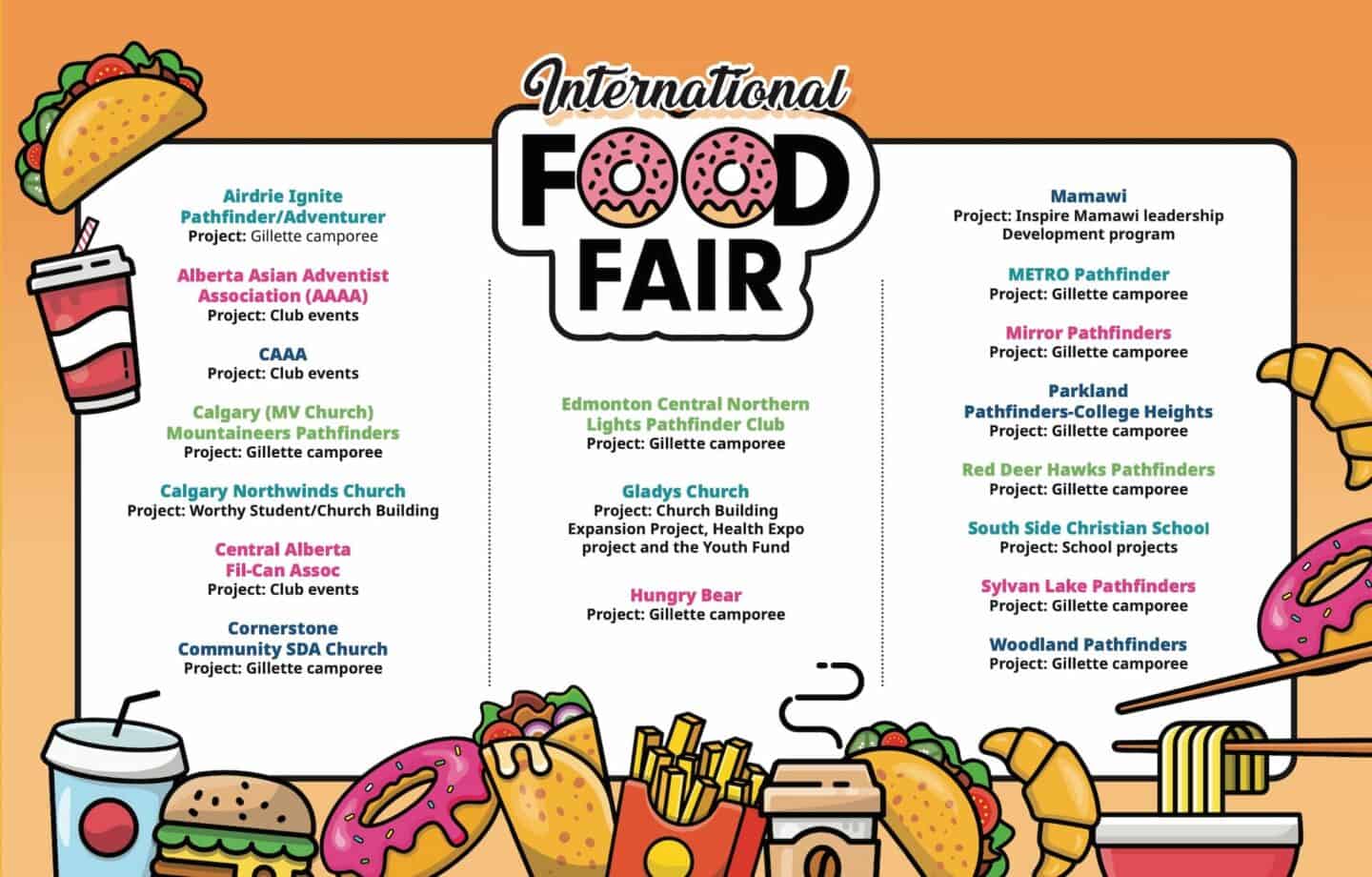 International Food Fair | Alberta Camp Meeting